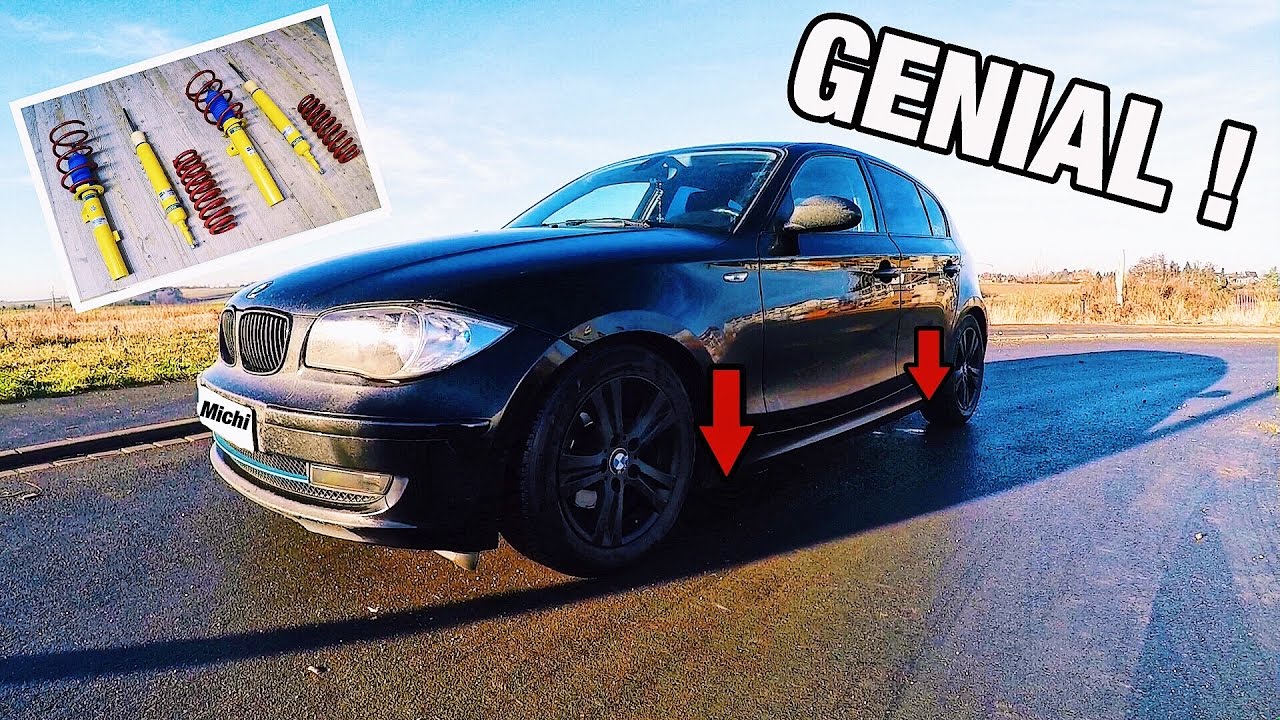 BMW 1ER E87 E82 BILSTEIN B12 SPORTSLINE SPORTFAHRWERK - YouTube
