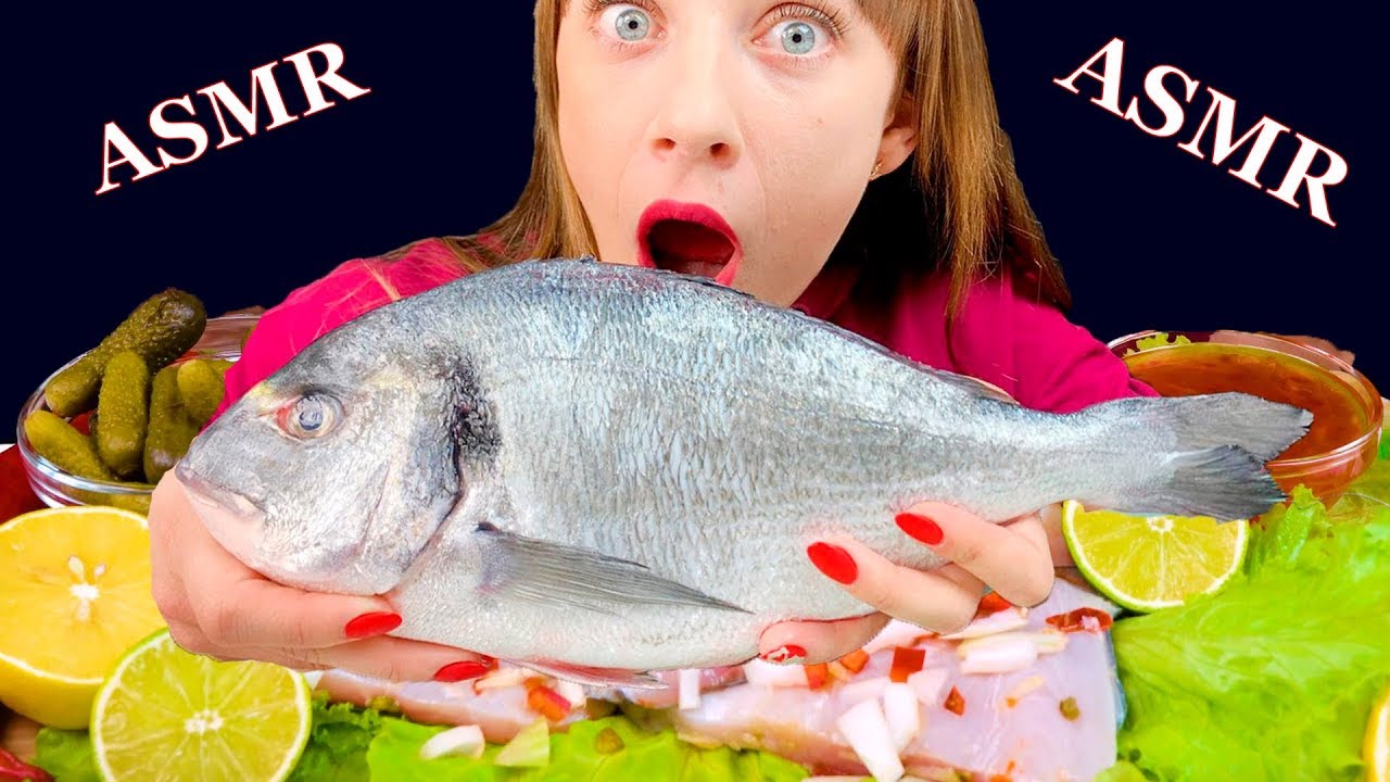 ASMR RAW BUTTER FISH SEAFOOD MUKBANG (NO TALKING) EATING SOUNDS ...