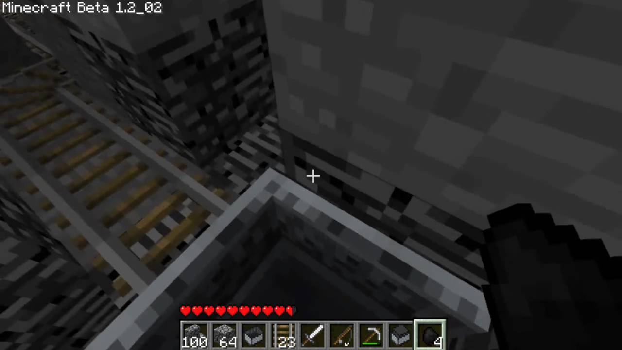 Minecraft - Testing the Minecart track - YouTube