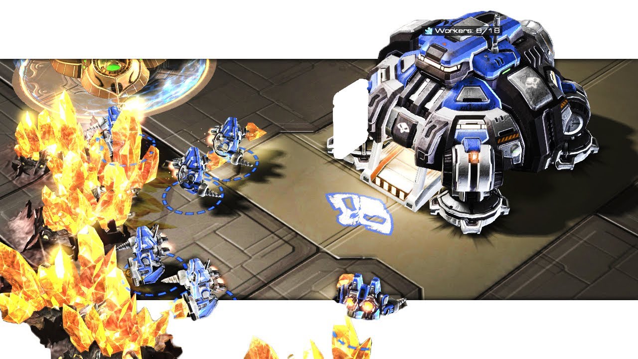 Dealing With A Terran Gold Base on Habitation Station (StarCraft 2 ...