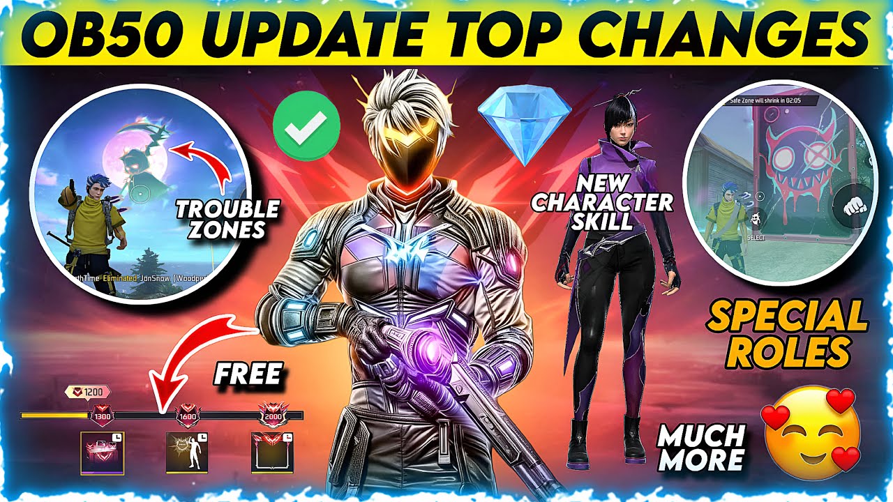 OB50 UPDATE TOP CHANGES | OB50 UPDATE ADVANCE SERVER TOP CHANGES | NEW ...