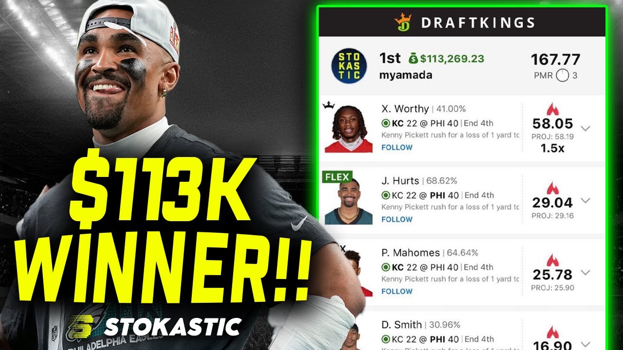 $113K DFS WIN! Stokastic Users CRUSH Again 🔥 - YouTube