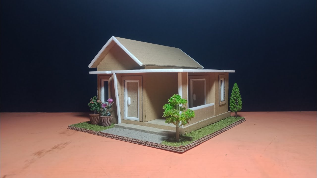 MINIATUR RUMAH KARDUS # 13 CARA MEMBUAT MINIATUR RUMAH DARI KARDUS. DIY ...
