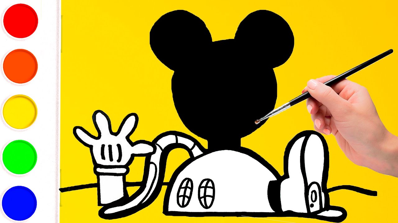Dibujos de la Casa de Mickey Mouse Disney para niños-How to draw the ...