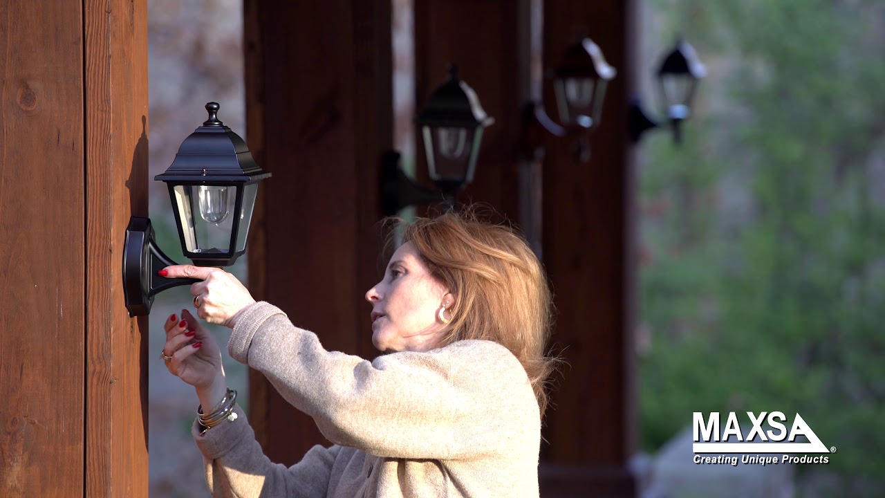 43319 Maxsa Battery Operated Wall Sconce - Warm White LEDs - YouTube