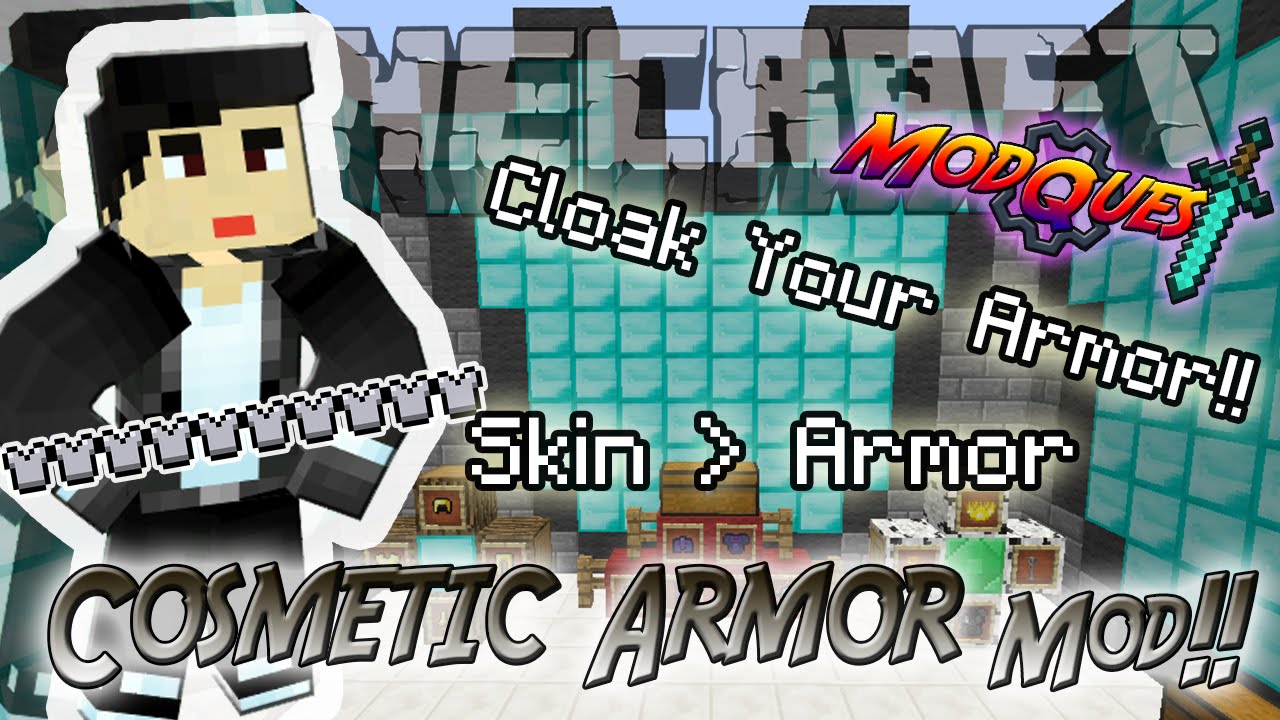 Minecraft: Cloak Your Armor!! Cosmetic Armor Mod | ModShowcase - YouTube