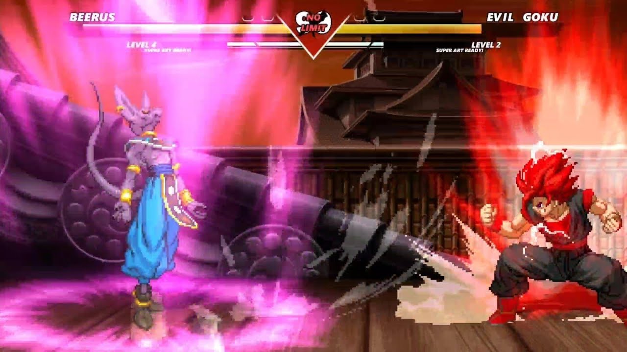 BEERUS vs EVIL GOKU - Highest Level Incredible Epic Fight! - YouTube