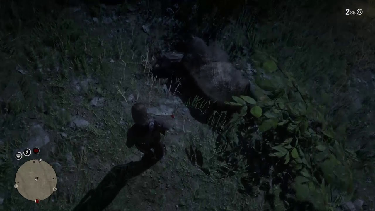 Red Dead Redemption 2- Bear attack aka heart attack - YouTube