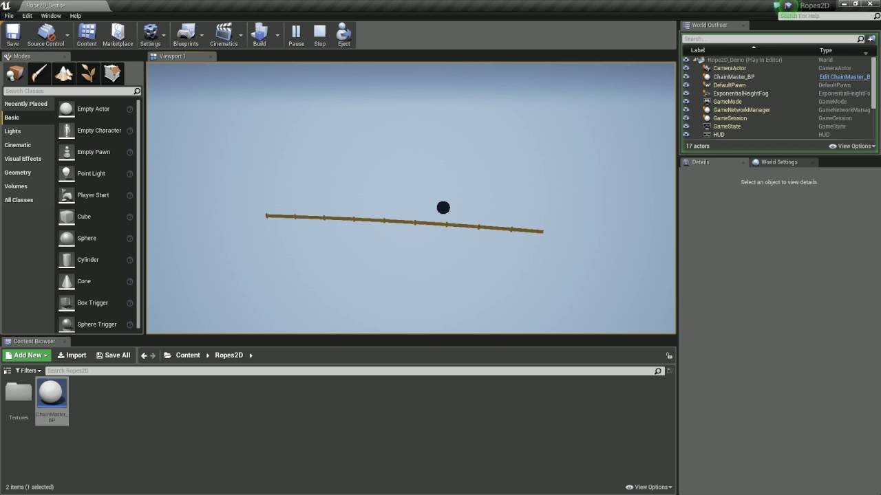 Unreal: Simple Ropes 2D - YouTube
