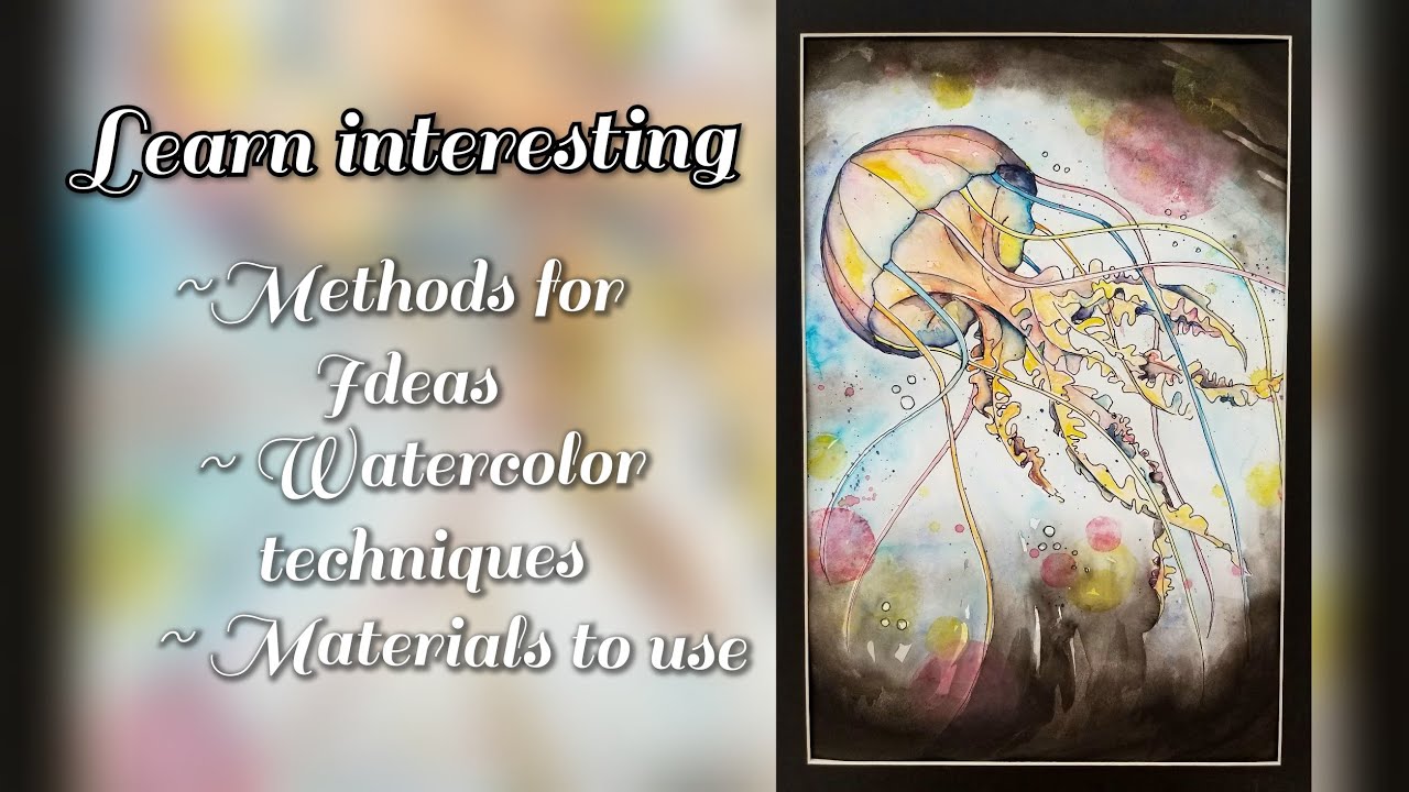 Learn how I paint a Jellyfish w/Watercolor Lesson - YouTube