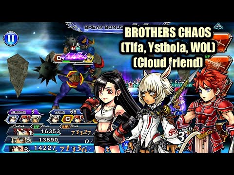 DFFOO GL#193 Brothers CHAOS (Tifa, Ysthola, WOL) 393k score | 90 Turns ...