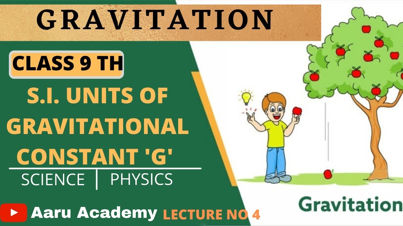Units Of Gravitation Constant 'G' || Class IX || Universal Law Of ...