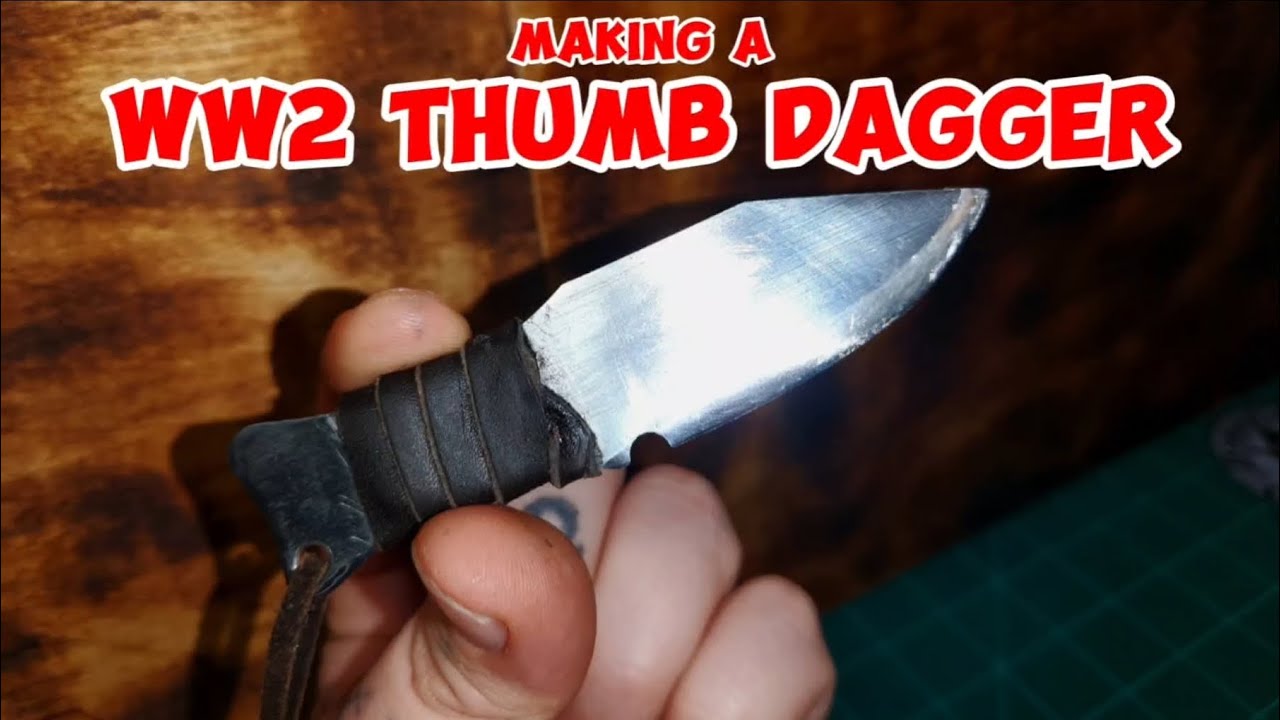 Making A WW2 Thumb Dagger / Lapel Knife - YouTube