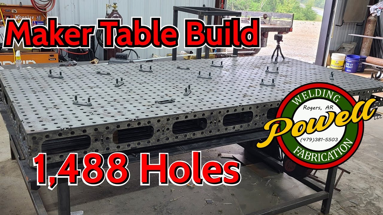 DIY Welding table using a Shop Sabre CNC (Maker Table Files) - YouTube