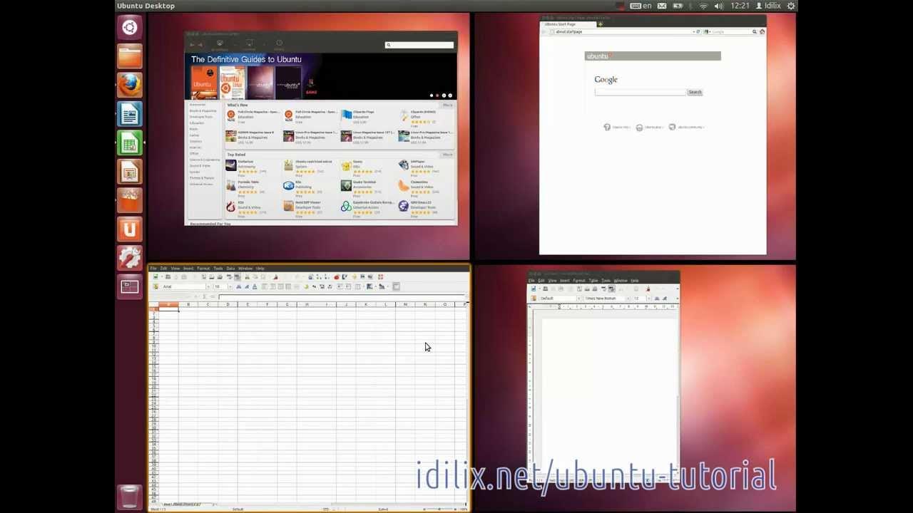 5 Workspace switcher - Ubuntu 12.04 LTS Tutorial 2 - Features & customizations - YouTube