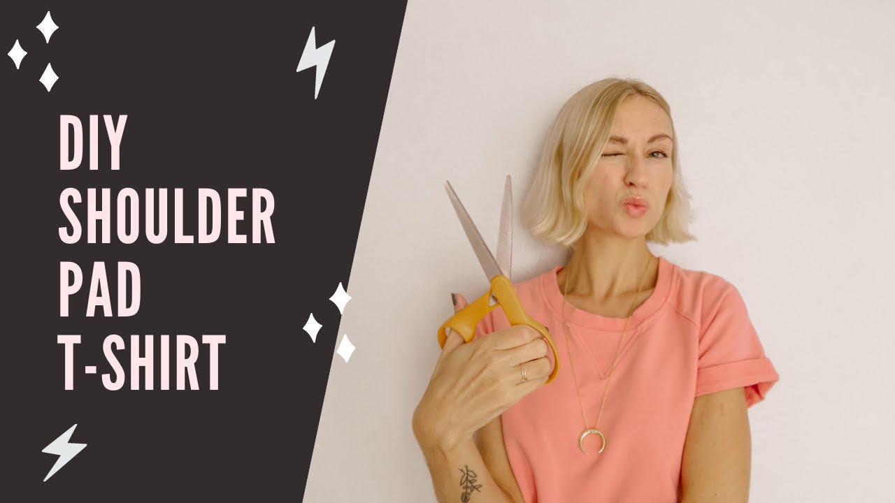 DIY Shoulder Pad T-Shirt - YouTube