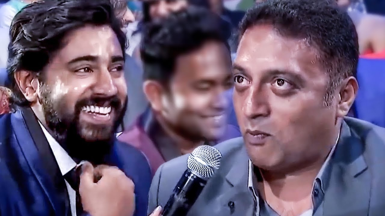 Nivin Pauly Enjoying Prakash Raj’s Funny Expressions At South Award ...