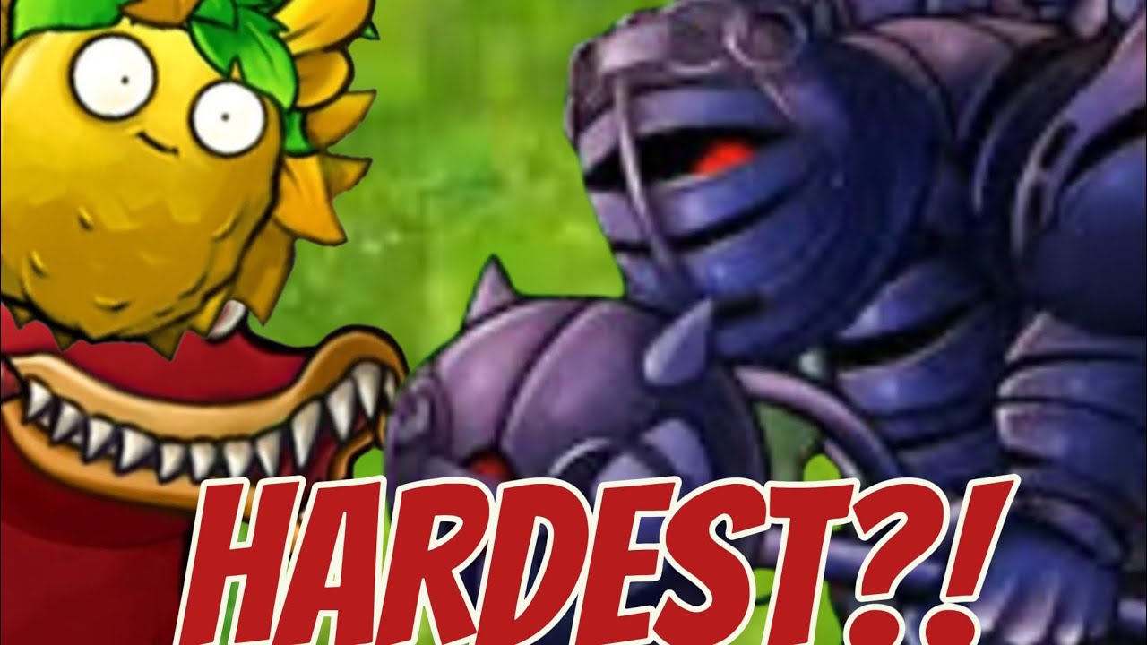 BEATING THE HARDEST? PVZ FUSION MINIGAME | Abyssal Garg's vengeance ...
