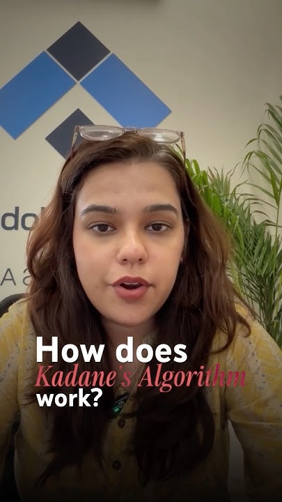how Kadane Algorithm works. #dsa #shorts - YouTube