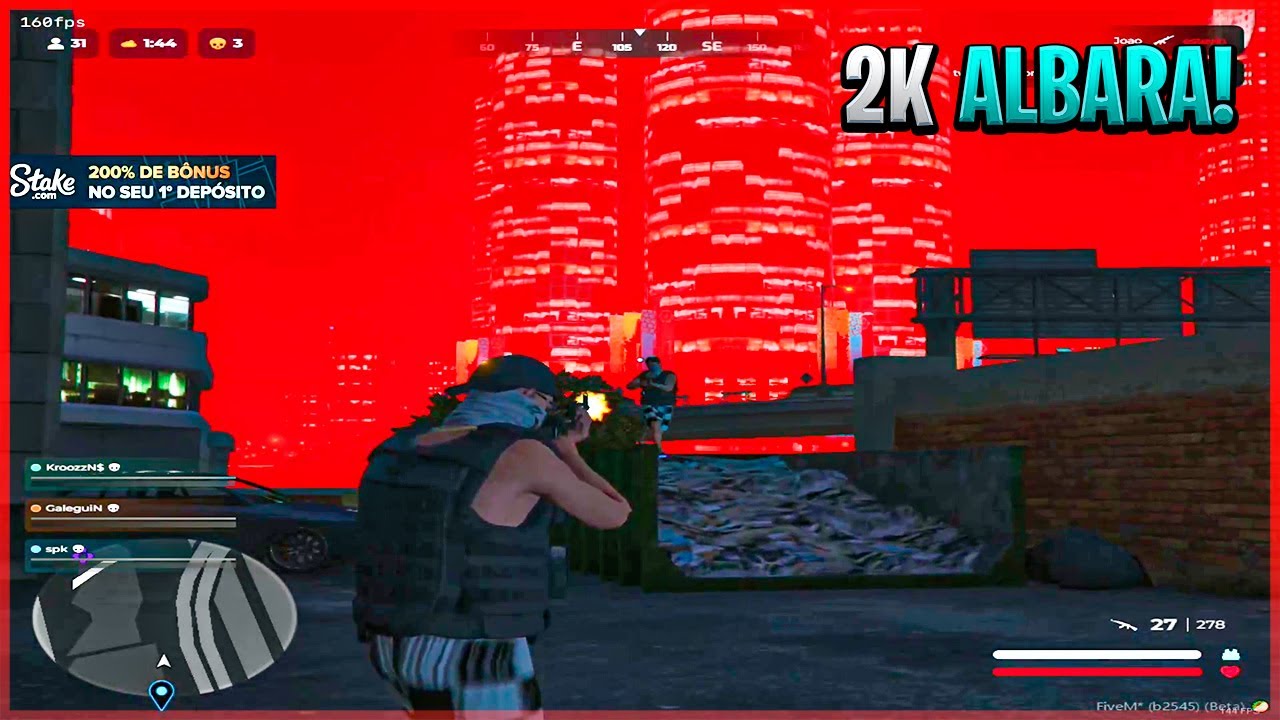 2K DO ALBARA NO NOVO BATTLE ROYALE DO GABE COM O CIDADE ALTA! - YouTube