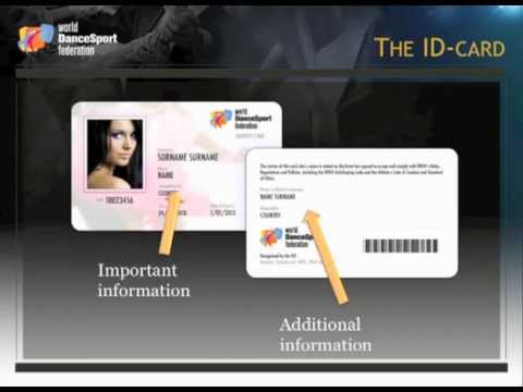 WDSF Athlete's ID Card | Tutorial - YouTube