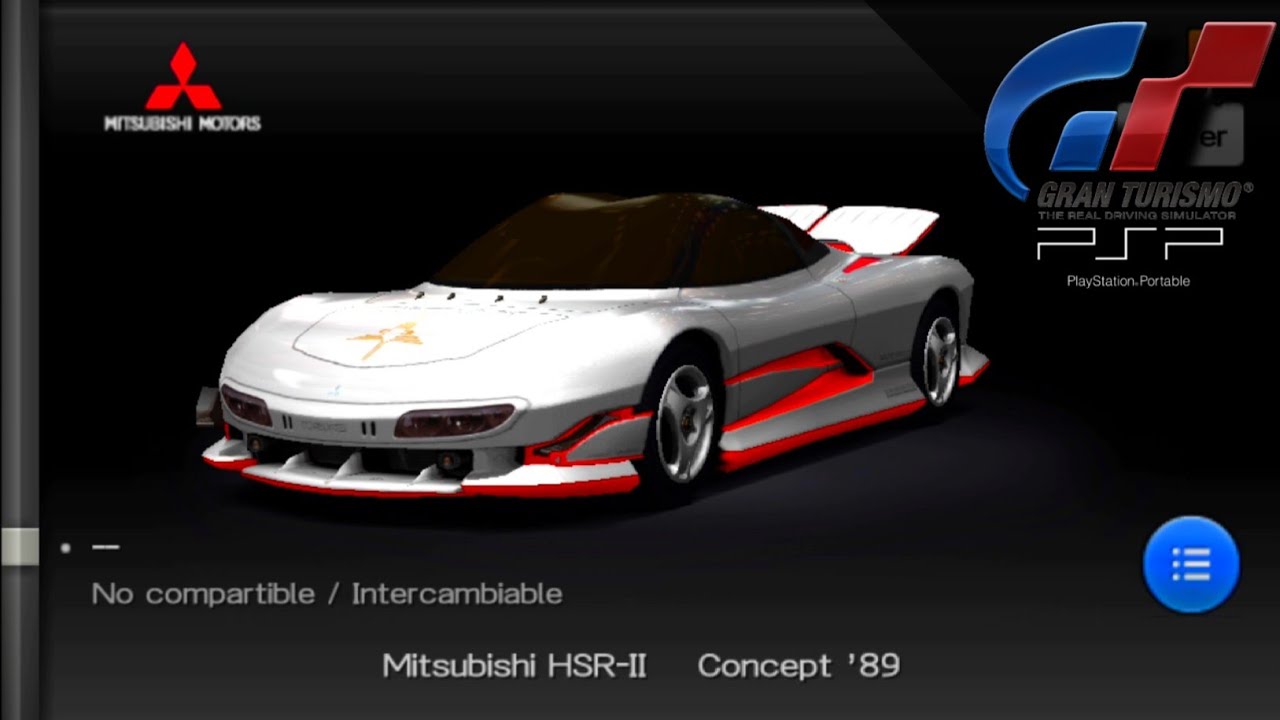 Mitsubishi HSR-II Concept '89 | Gran Turismo PSP | Showcase - YouTube