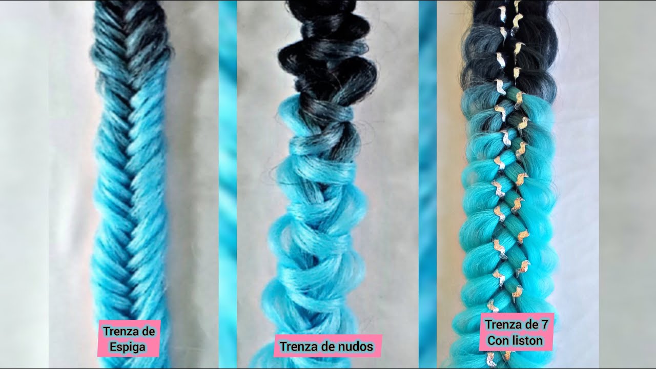 COMO HACER LAS MEJORES TRENZAS /PASO A PASO /TRENZA DE ESPIGA, TRENZA ...