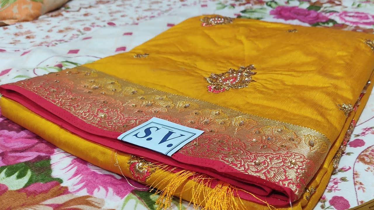 New model saree Behtarin design ke sath|| - YouTube