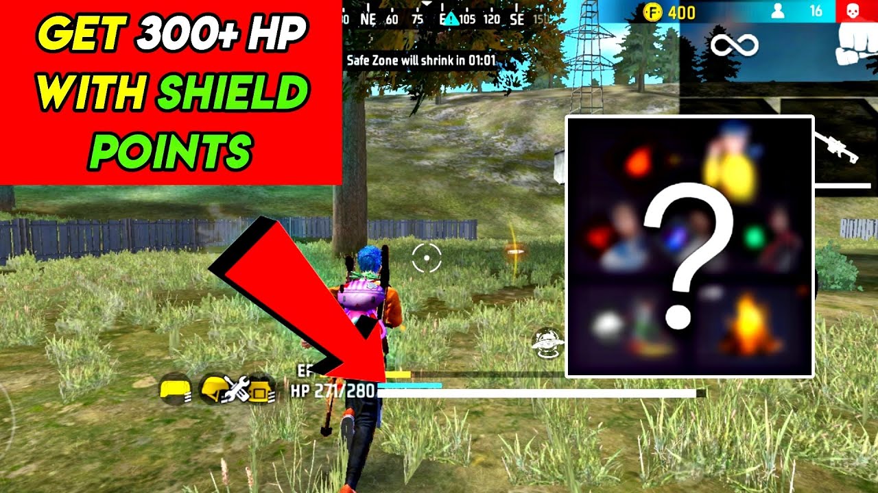GET 350 HP😯in FULL MAP | use of SHIELD POINTS? |BEST HEALTH COMBINATION ...