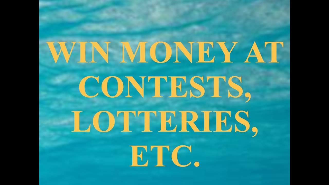 Win Money at Contests, Lotteries, etc. - YouTube