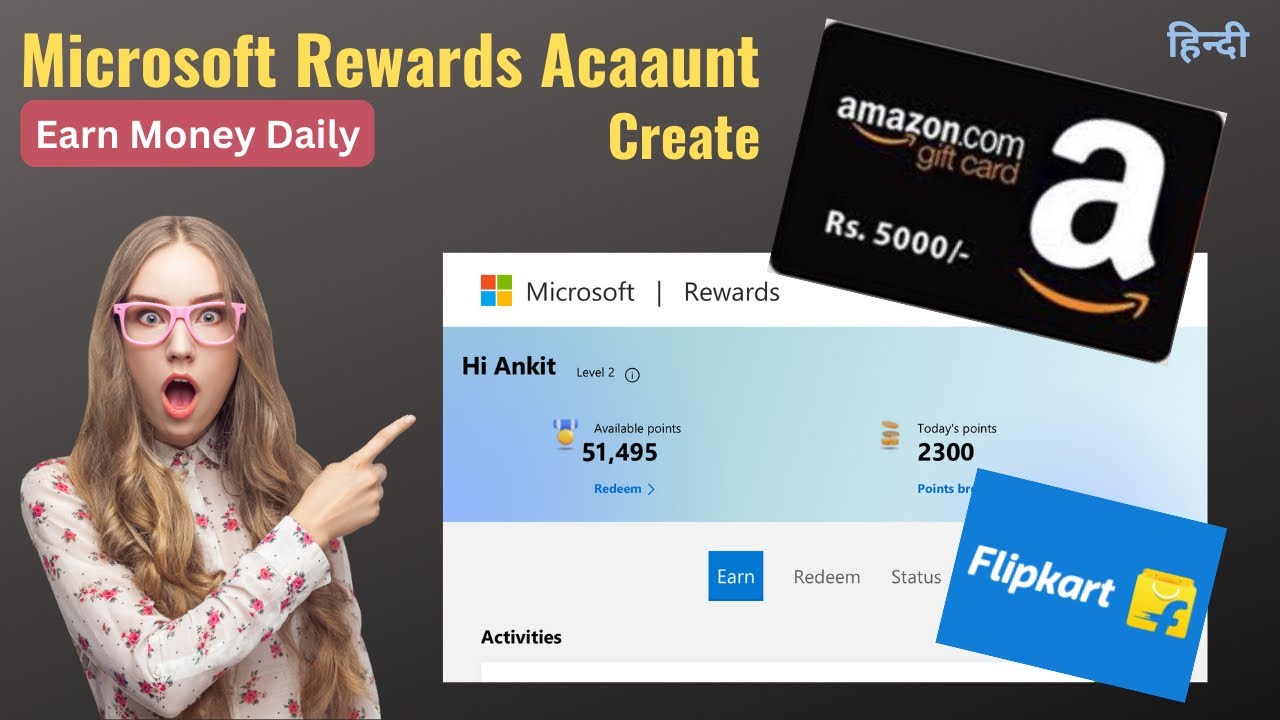 Microsoft Rewards Account Kaise Banaye | Earn ₹5000 Every Week From ...
