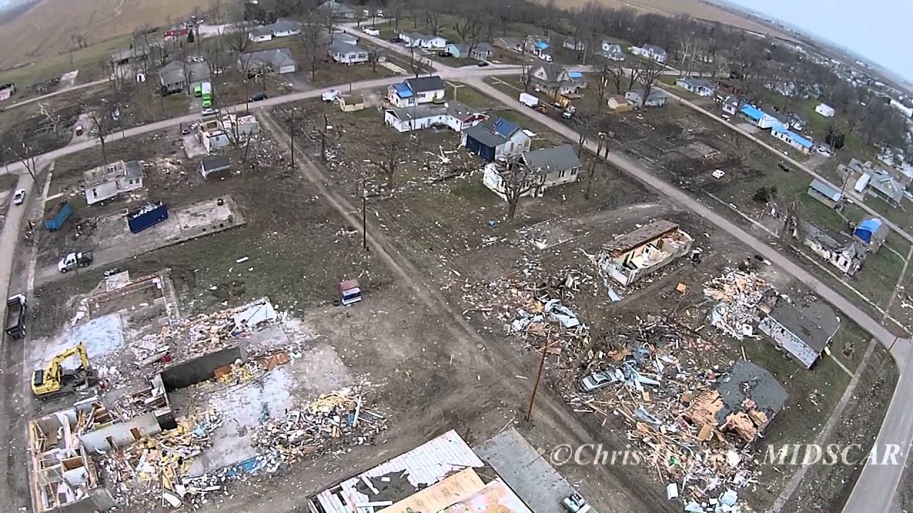 Gifford, IL Aerial Tornado Recovery Video - YouTube