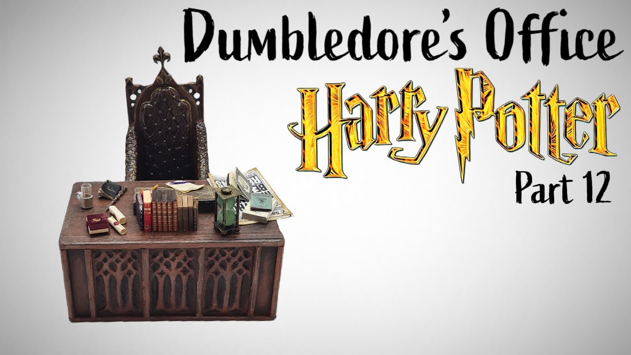 Building Dumbledore's elaborate Office Desk and Chair | Harry Potter ...