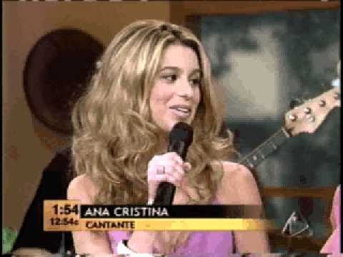 Ana Cristina singing "A Un Paso De Mi Amor"(Salsa Version) on Charytin ...