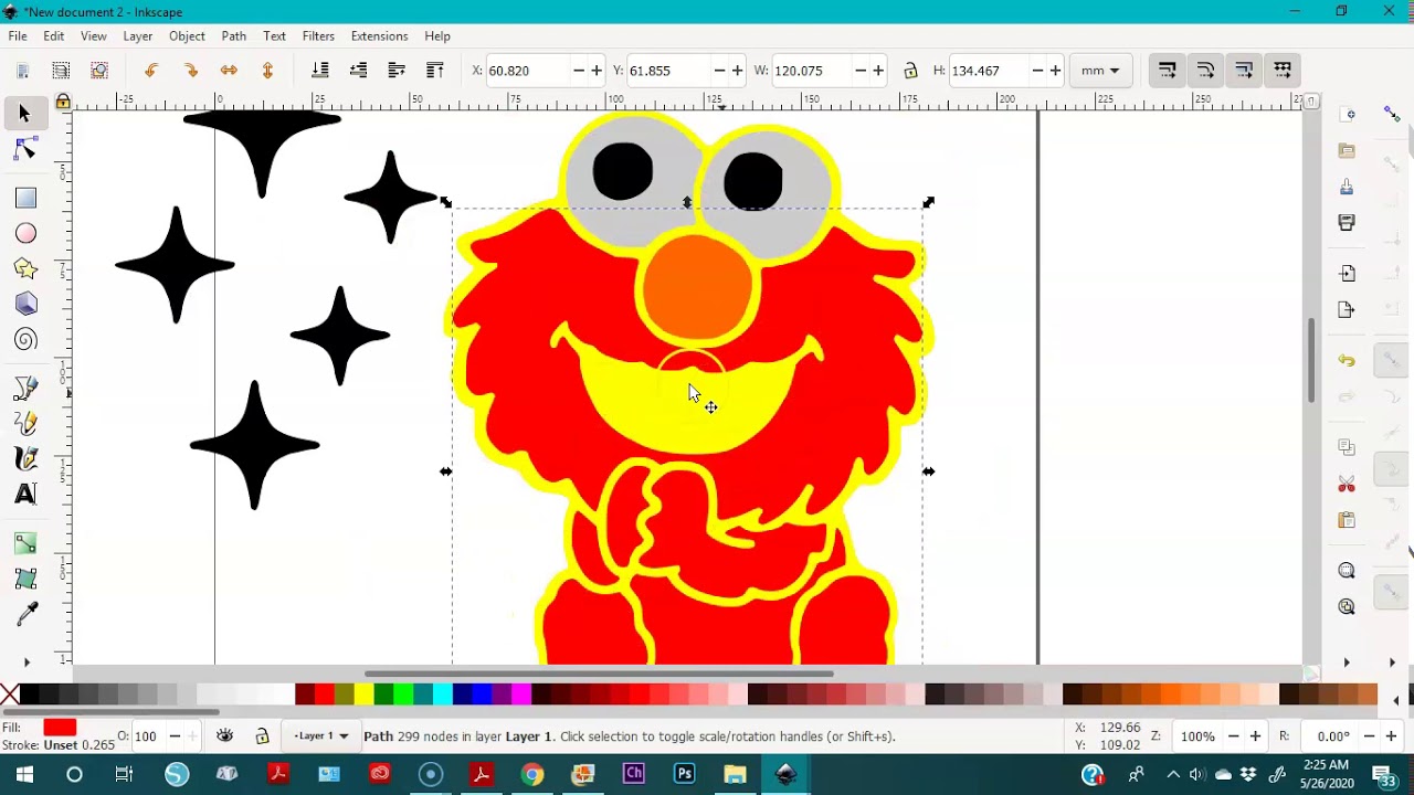 How to trace an image in Inkcape 1.0 - YouTube