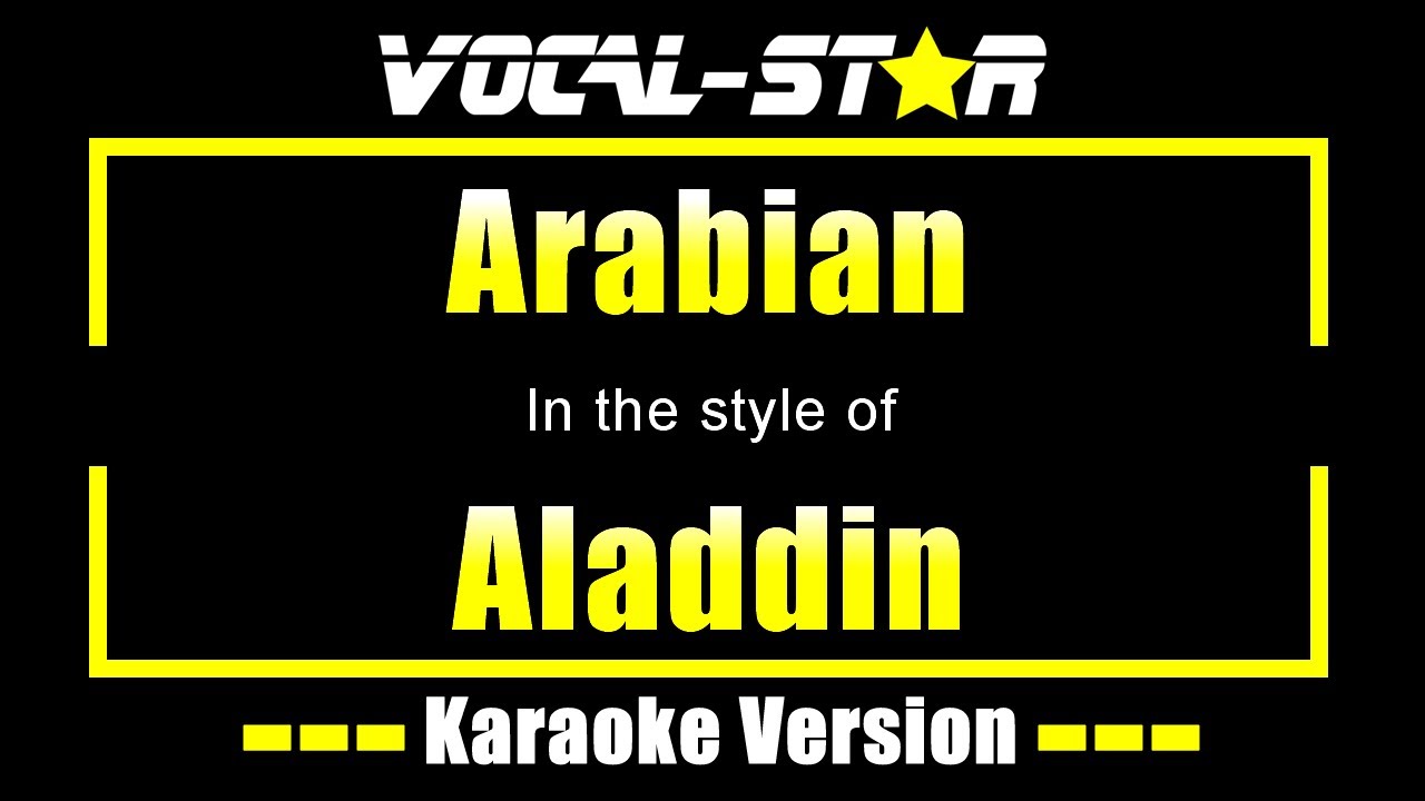 Arabian Nights Karaoke | Aladdin (Disney) Karaoke Version - YouTube