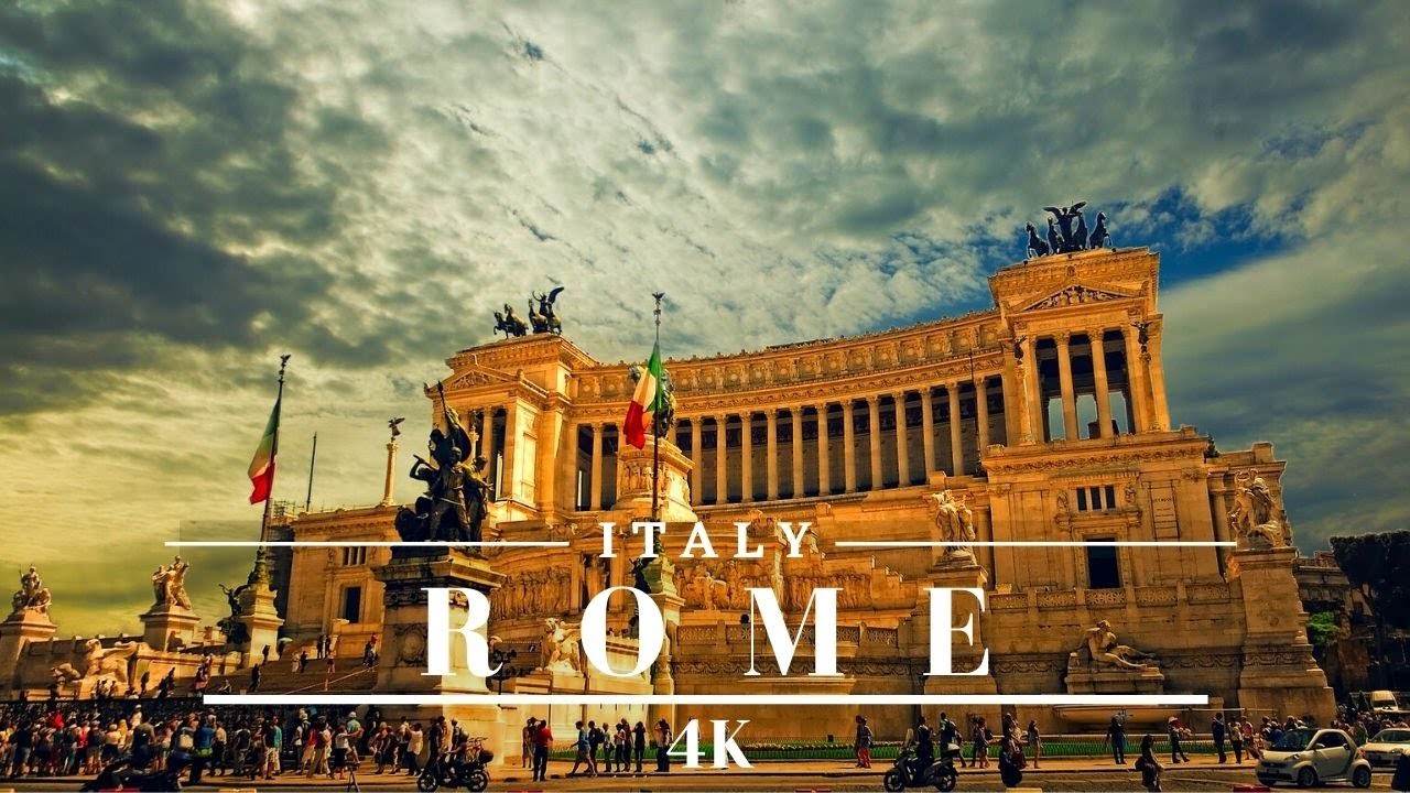 Rome 4k Drone 🇮🇹 Trevi Fountain /Rome Walking Tour /Cinematic Drone ...