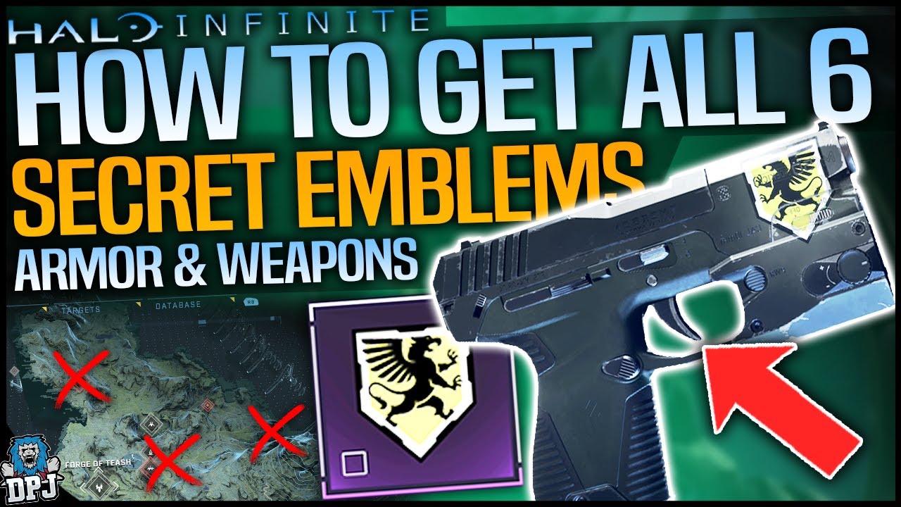 Halo Infinite: How To Get All 6 SECRET MULTIPLAYER EMBLEMS - Weapons ...