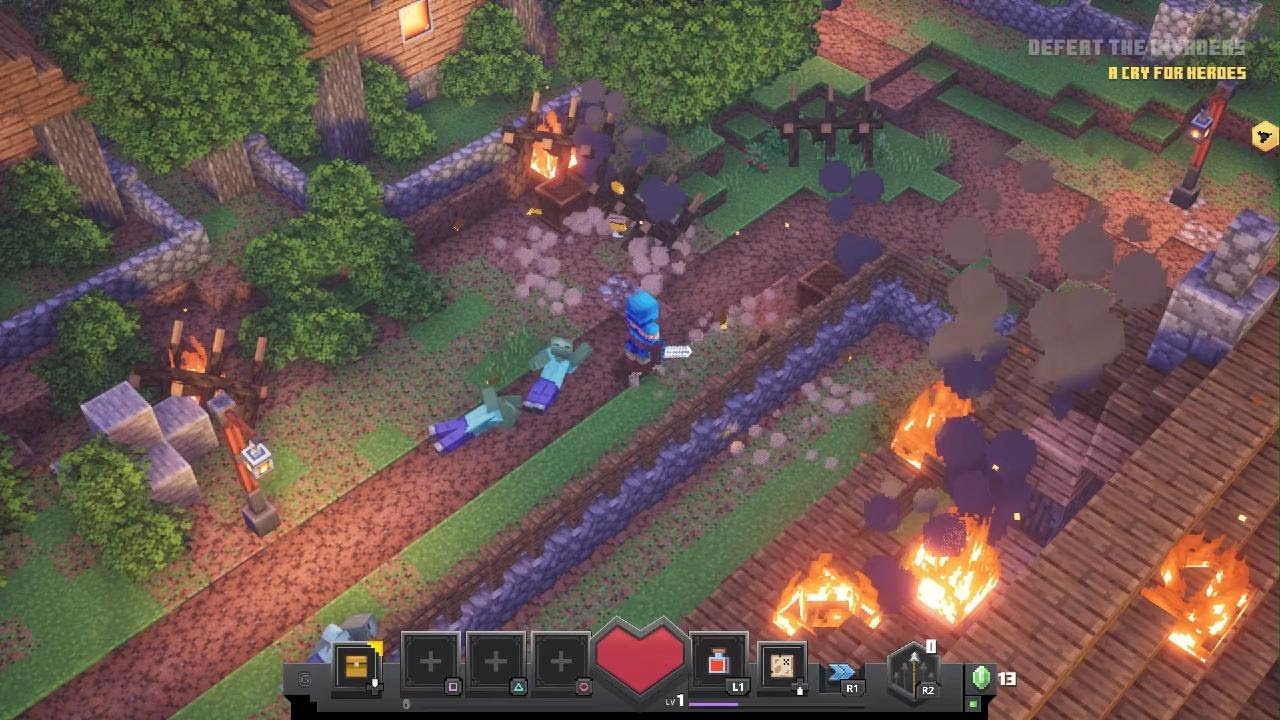 Minecraft dungeons tutorial how to beat the first level - YouTube