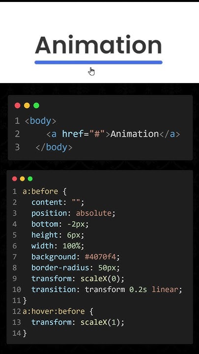CSS Underline Hover Animation - YouTube