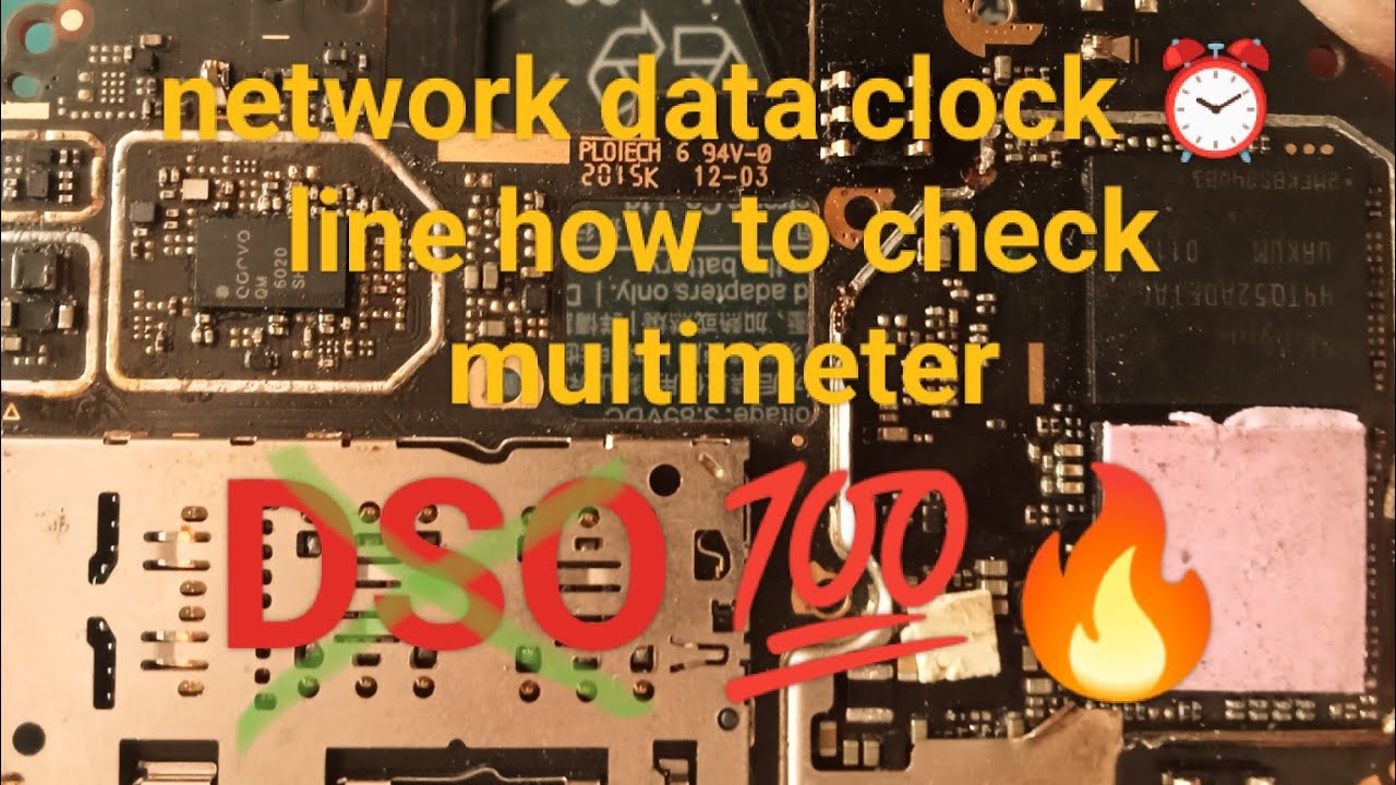 network data clock line कैसे चेक करते हैं🛜//without DSO network problem solve 💯 - YouTube