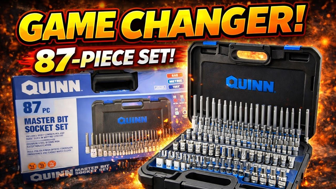 Harbor Freight Quinn 87 Piece Hex Torx Bit Master Set Unboxing - YouTube