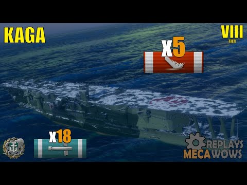 Aircraft Carrier Kaga 5 Kills & 98k Damage | World of Warships Gameplay - YouTube