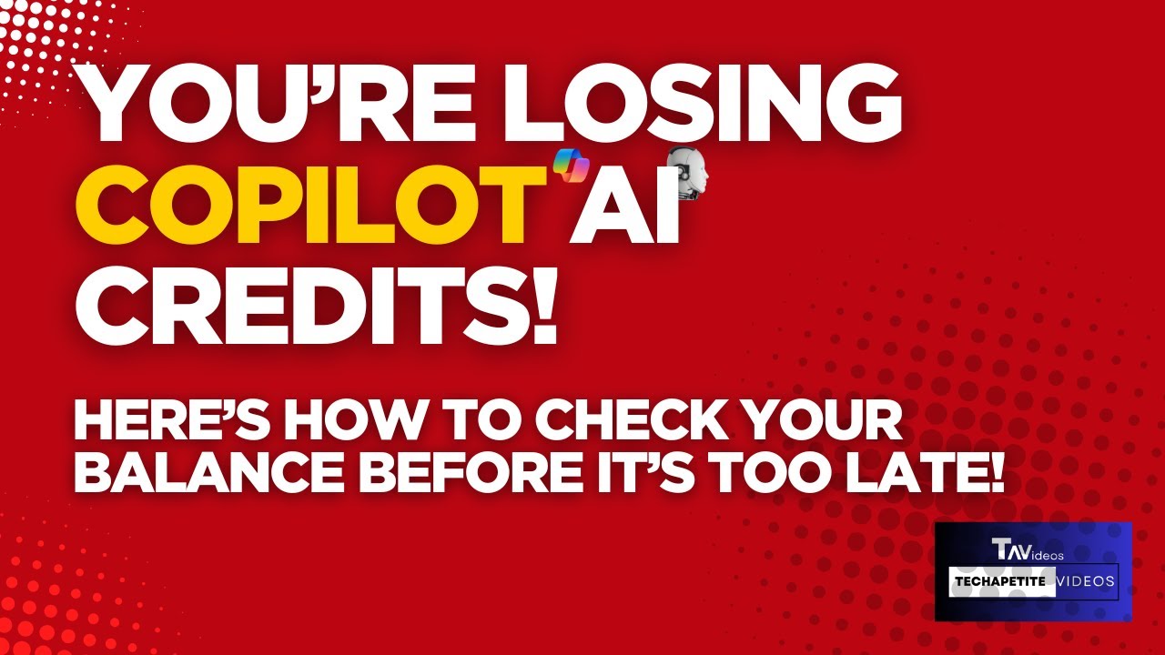 You’re Losing Copilot AI Credits! Here’s How to Check Your Balance ...