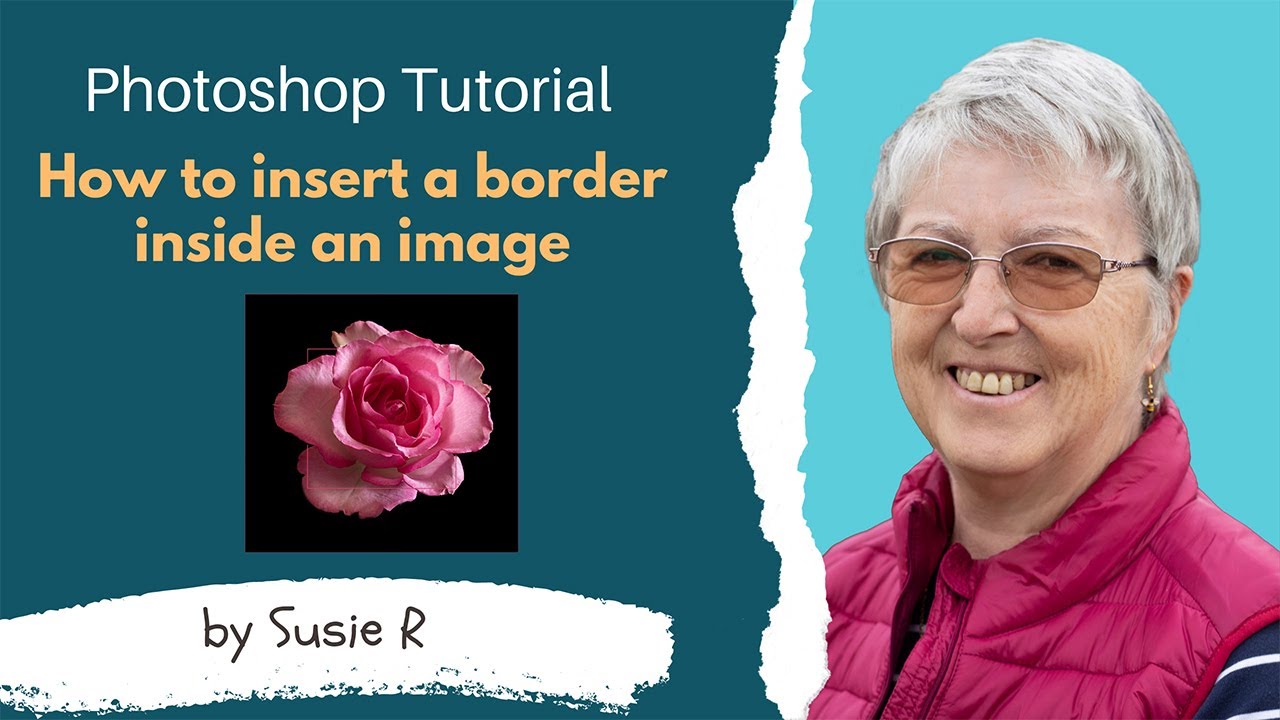 Inserting a frame inside an image In Photoshop - YouTube