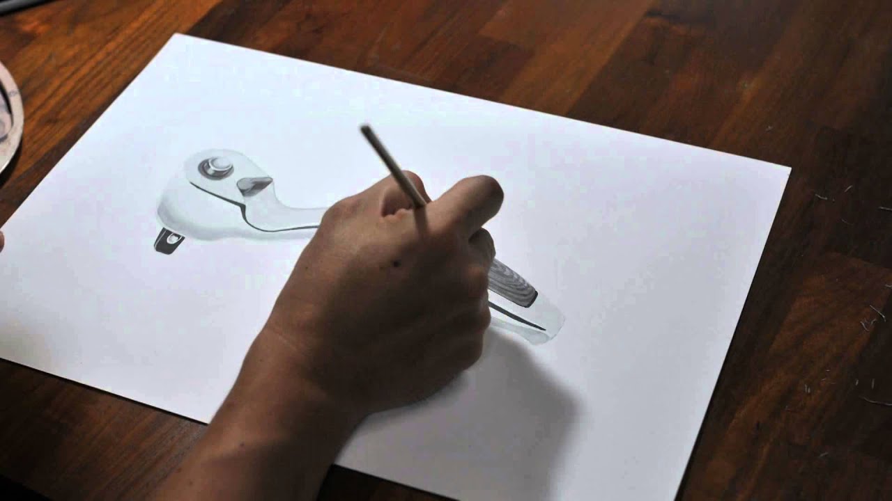 Drawing a Hand Tools in 3D - YouTube