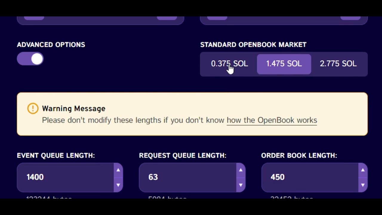 Spinlaunch Tool: Openbook Market ID - YouTube