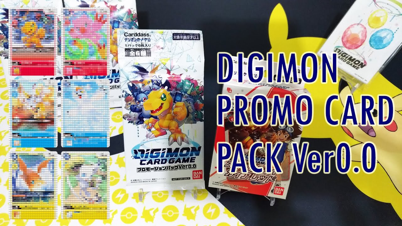 Unboxing Digimon Promotion Pack Ver0.0 1st Edition Digimon Promo Card ...