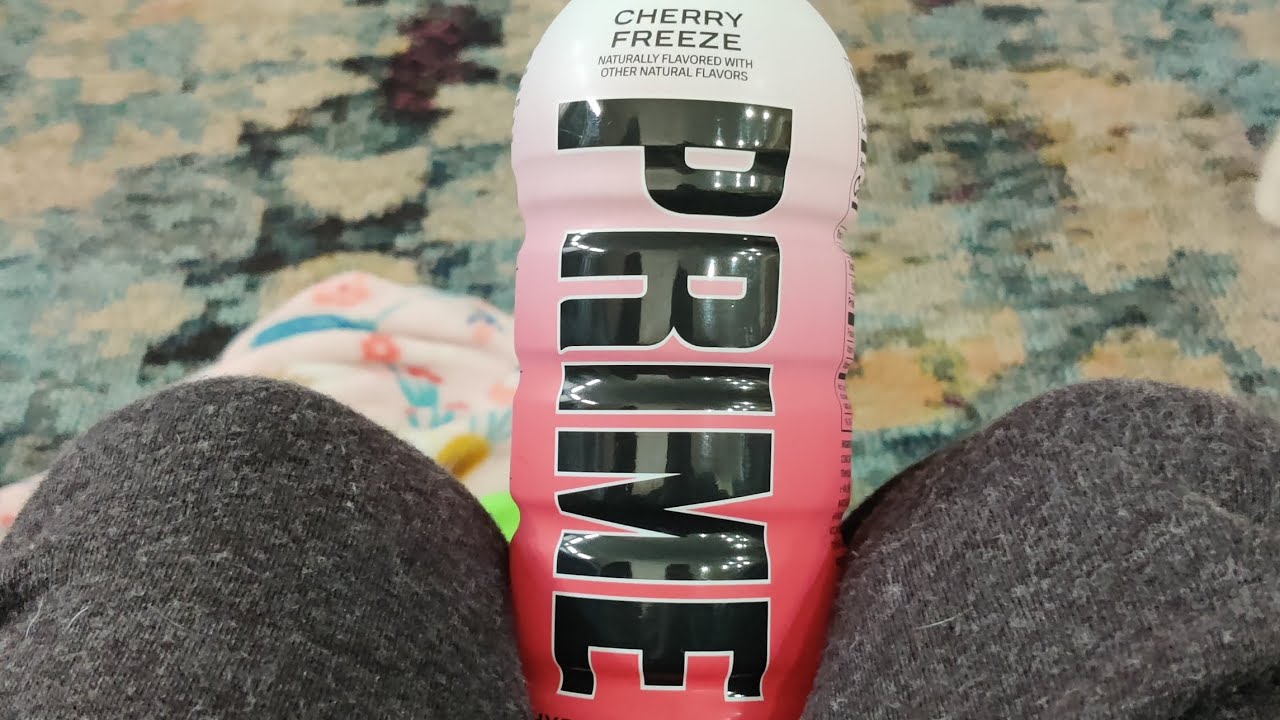 trying the new prime cherry freeze - YouTube