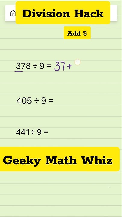 3 Sec Division Hack. #maths - YouTube